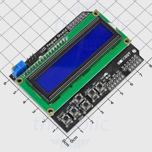 Mạch LCD 1602 Keypad Shield Có Phím Chức Năng 5VDC